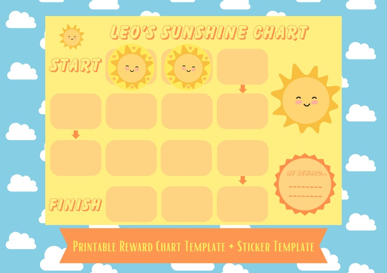 Reward Chart, Toddler Reward Chart, Printable Reward Chart, Positive ...