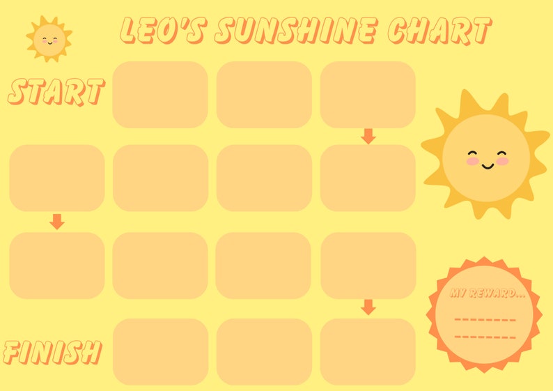 Reward Chart, Toddler Reward Chart, Printable Reward Chart, Positive ...