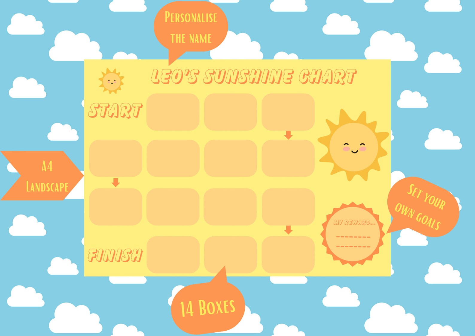 Reward Chart, Toddler Reward Chart, Printable Reward Chart, Positive ...