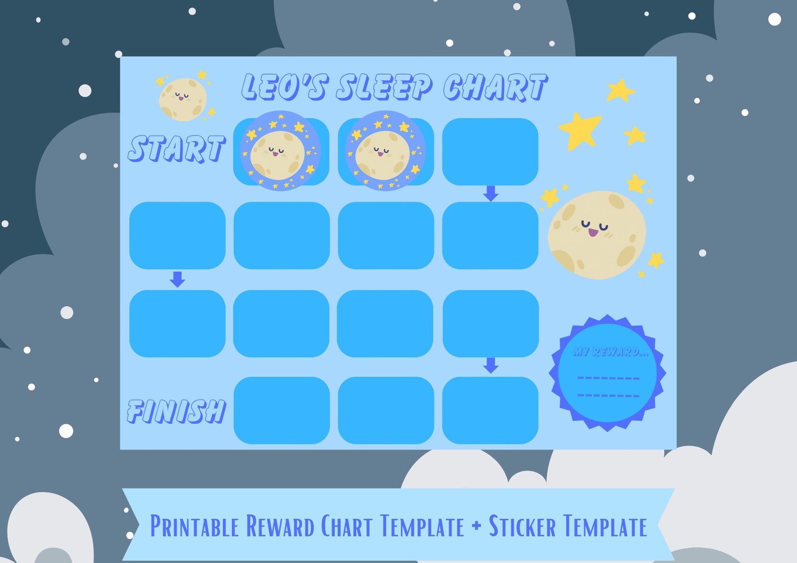 Reward Chart, Toddler Reward Chart, Printable Reward Chart, Positive ...