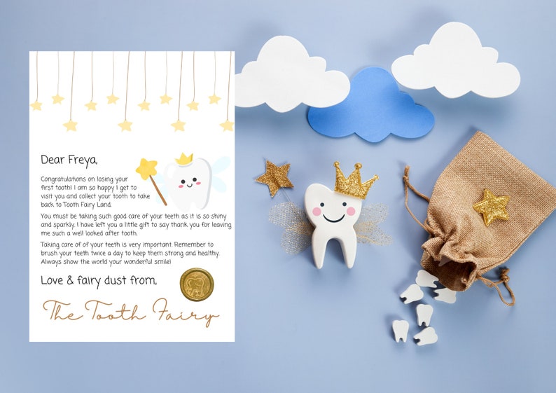 Tooth Fairy Letter, Letter From Tooth Fairy, First Tooth Letter ...