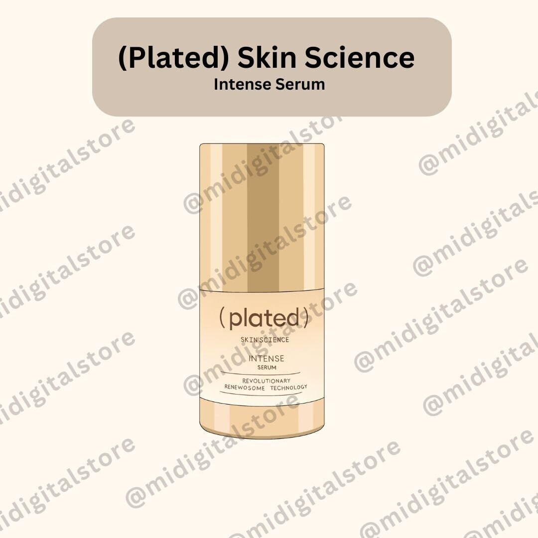 Plated Skin Science Intense Serum Illustration, Aesthetician ...