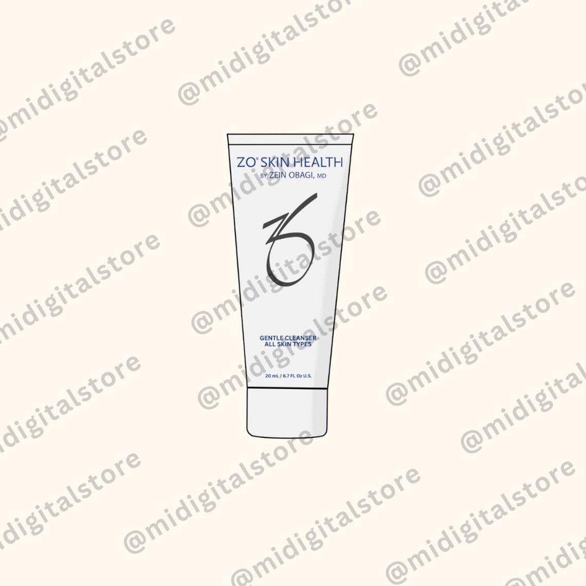 ZO Skin Health Cleansers Drawing Illustrations Bundle, Aesthetician ...