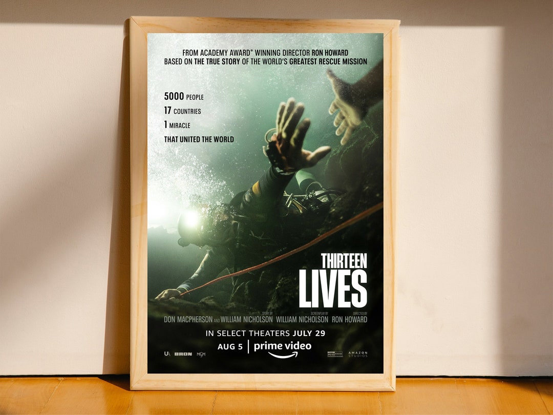 Thirteen Lives Movie Postersposter Collectiblescanvas Poster - Etsy