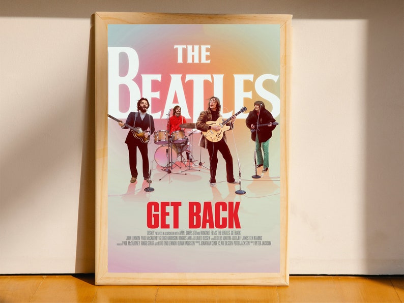 The Beatles Get Back Movie Postersposter Collectiblescanvas Poster ...