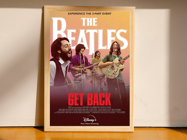 The Beatles Get Back Movie Postersposter Collectiblescanvas Poster ...