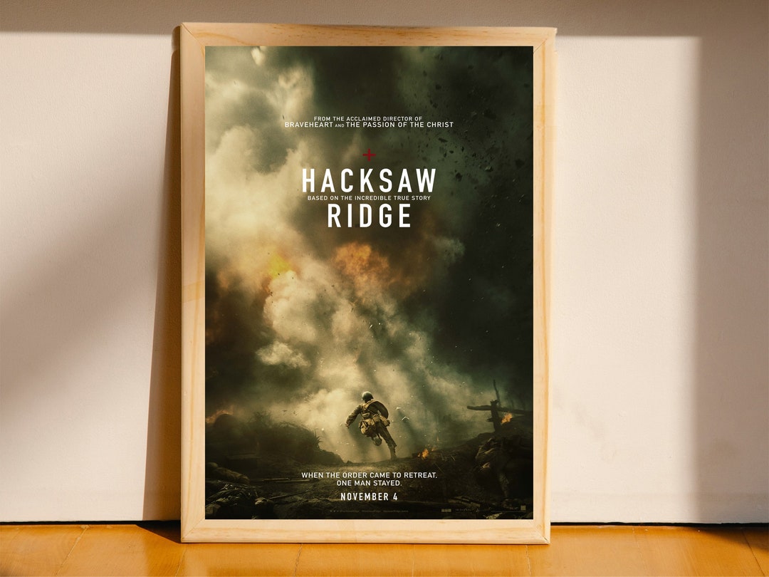 Hacksaw Ridge Movie Postersposter Collectiblescanvas Poster - Etsy