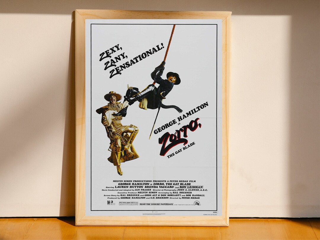 Zorro the Gay Blade Movie Postersposter Collectiblescanvas Poster house ...