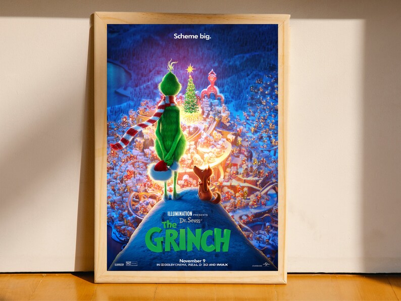 The Grinch Movie Postersposter Collectiblescanvas Poster house ...