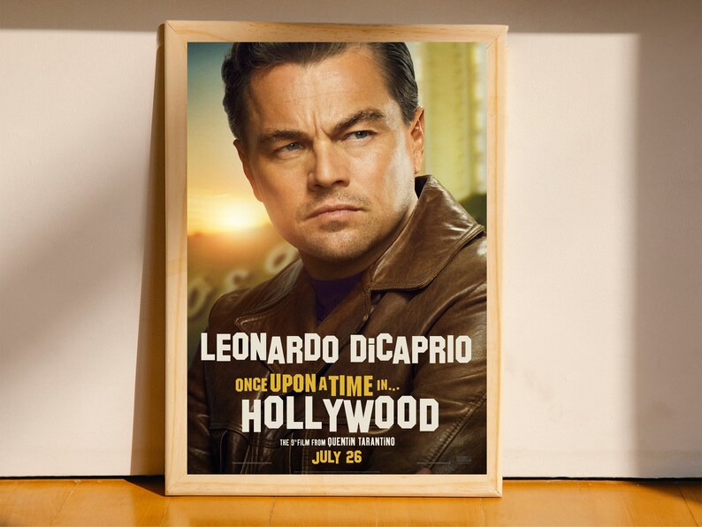 Once Upon a Time in Hollywood Movie Postersposter Collectiblescanvas ...