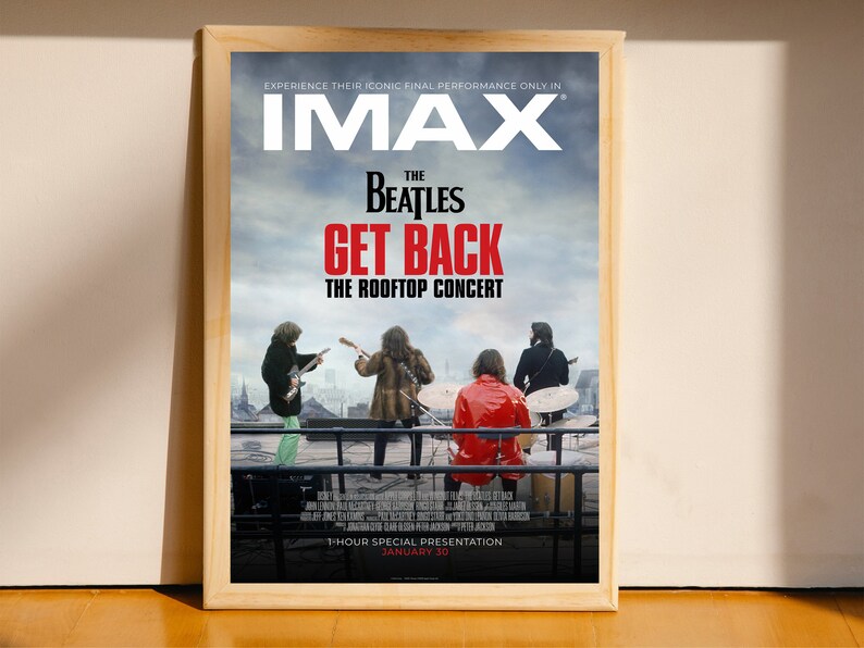 The Beatles Get Back Movie Postersposter Collectiblescanvas Poster ...
