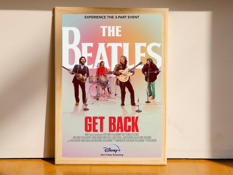 The Beatles Get Back Movie Postersposter Collectiblescanvas Poster ...