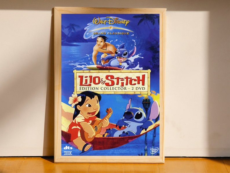Lilo and Stitch Movie Postersposter Collectiblescanvas - Etsy