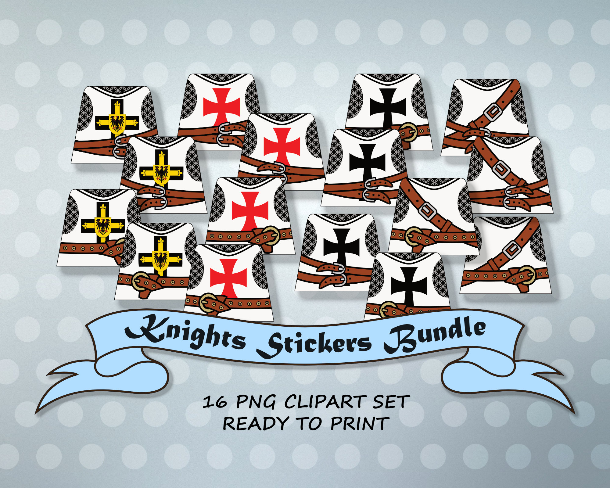 Minifigure Knight Custom Stickers 16 PNG Clipart Bundle, Print, Custom ...