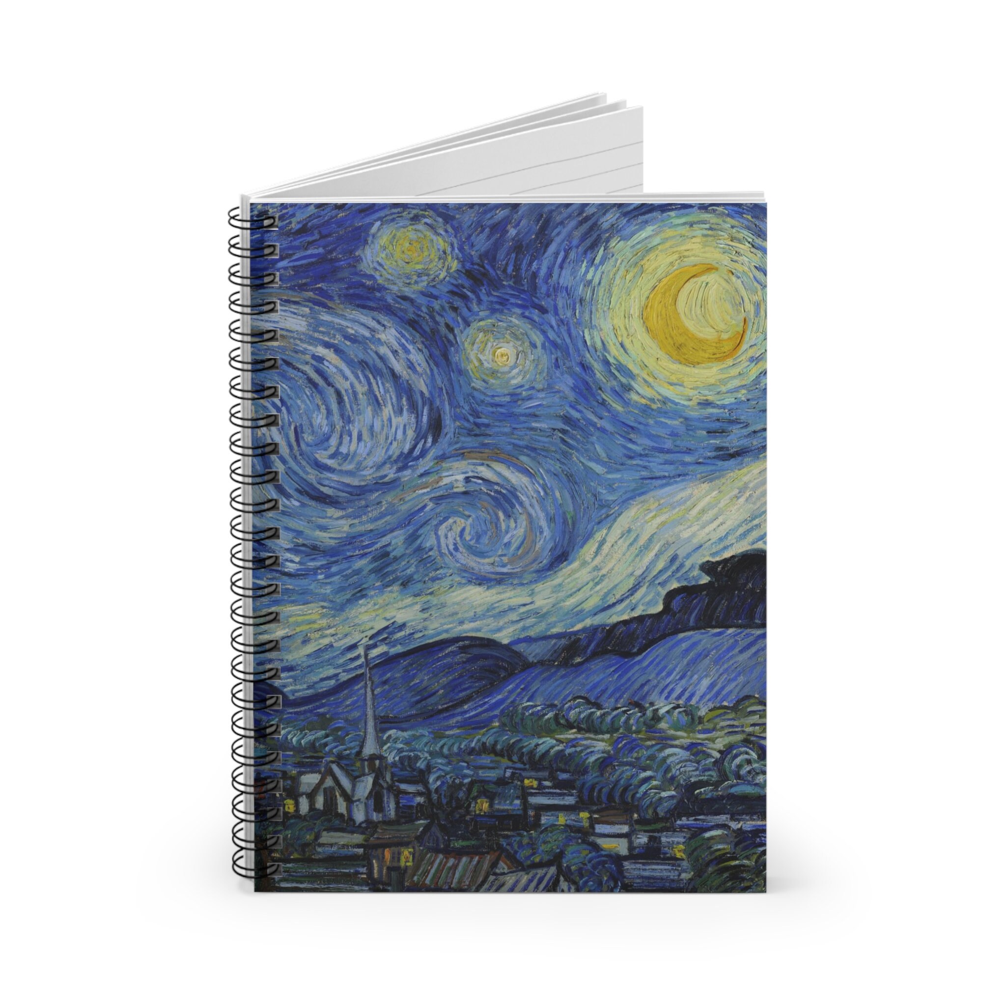 Starry Night Notebook Van Gogh Note Book Gift for Artist - Etsy