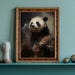 Panda Wall Art, Handmade Panda Print, Museum Quality, Panda Poster ...