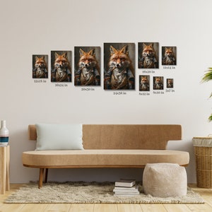 Fox Wall Decor, Handmade Fox Wall Art, Vintage Fox Art, Fox Art Prints ...