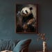 Panda Wall Art, Handmade Panda Print, Museum Quality, Panda Poster ...