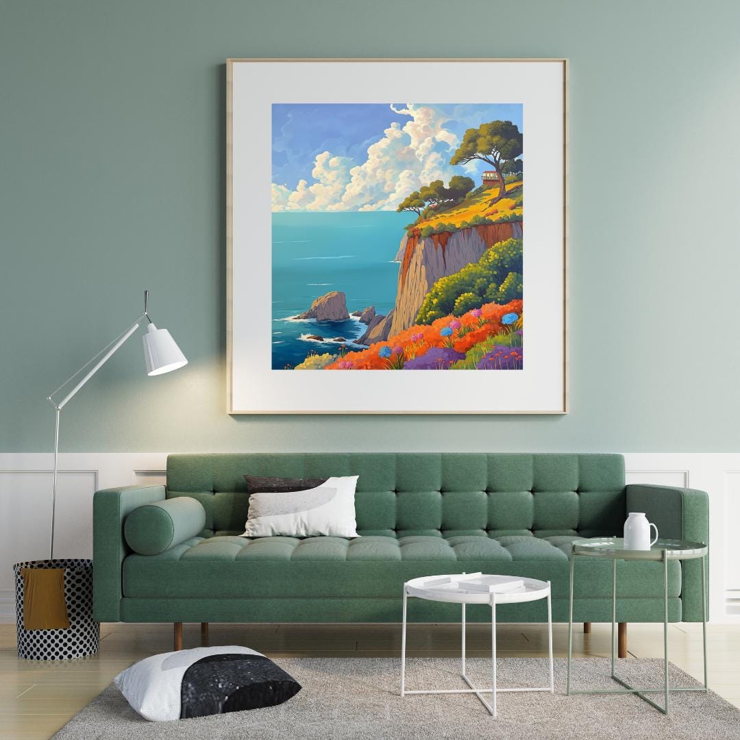 California Big Sur Wall Art, Big Sur Coastal Landscape Poster, Big Sur ...