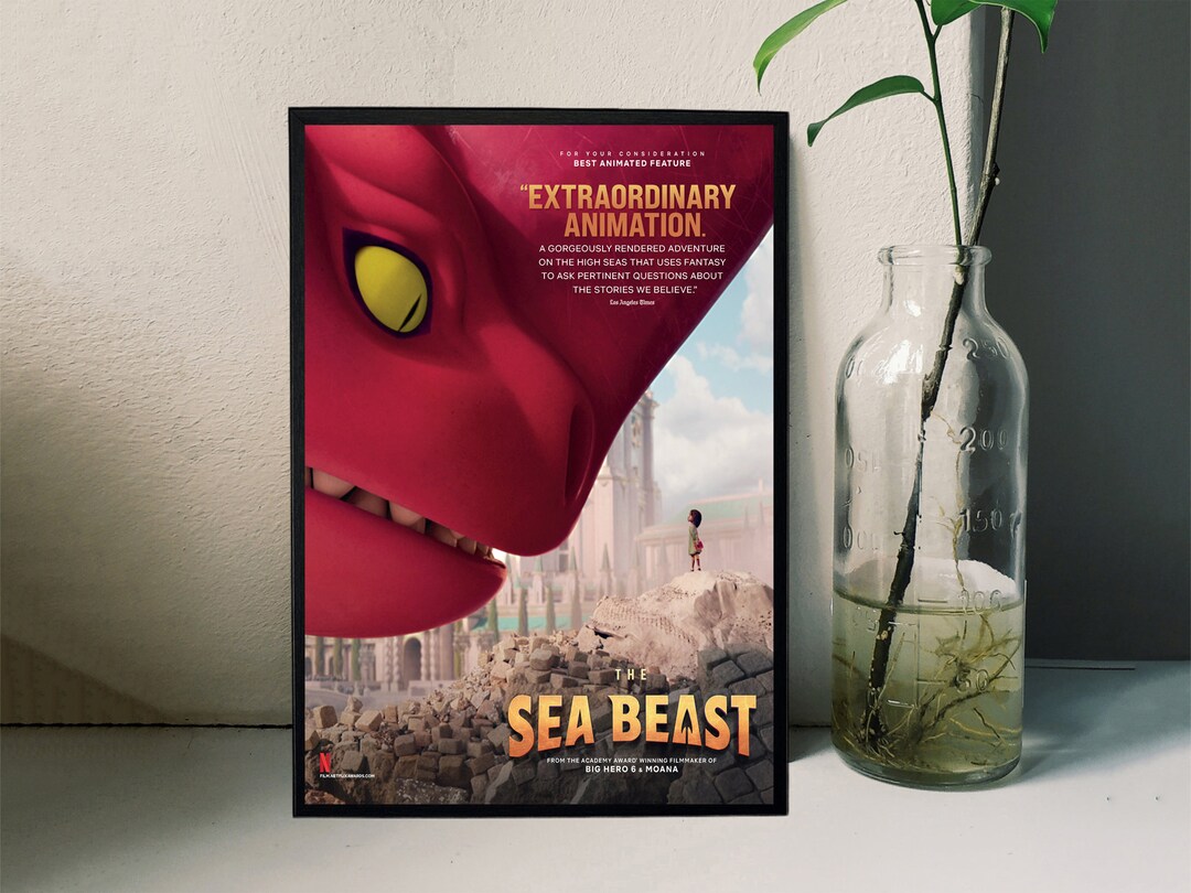 The Sea Beast Movie Poster Film/room Decor Wall Art/poster Gift/canvas ...