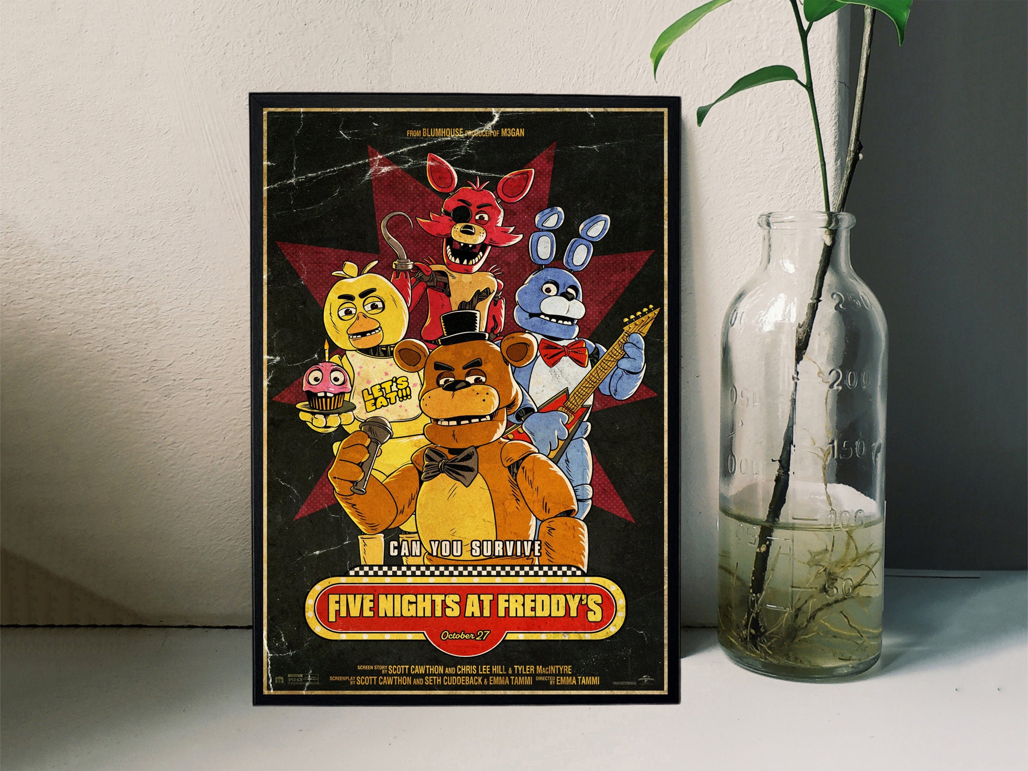 Five Nights at Freddys Movie Poster Film/room Decor Wall Art/poster ...