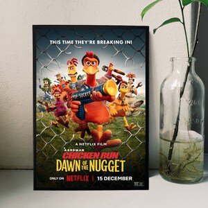 Chicken Run Dawn of the Nugget Movie Poster Film/room Decor Wall Art ...