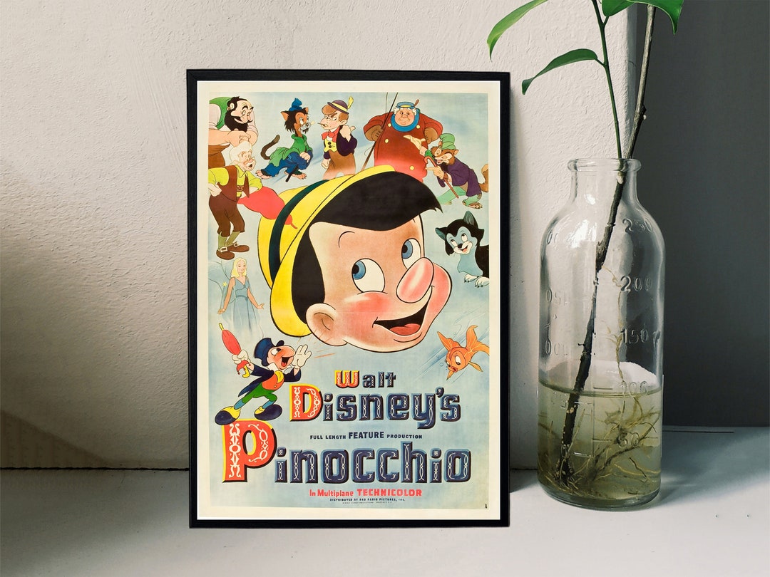 Pinocchio Movie Poster Film/room Decor Wall Art/poster Gift/canvas ...