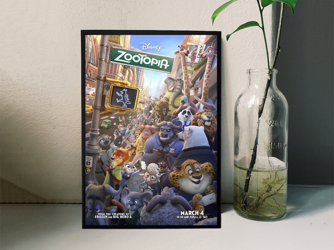Zootopia Movie Poster Film/room Decor Wall Art/poster Gift/canvas ...