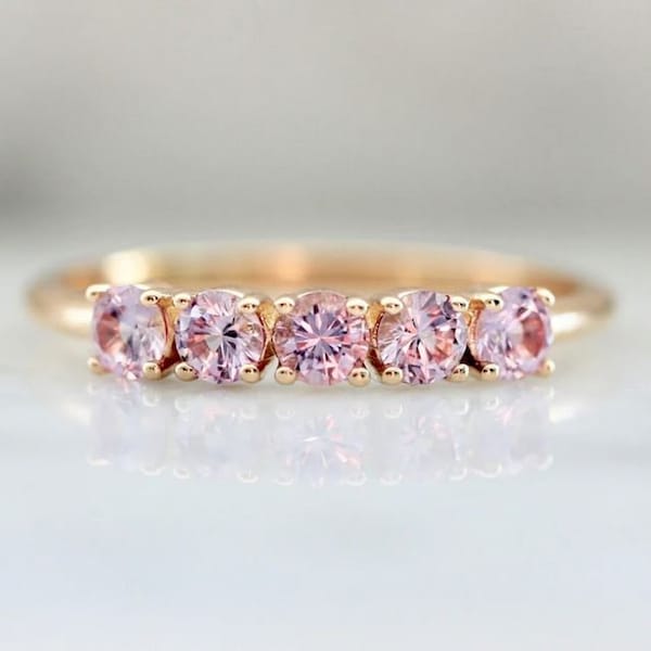 Pink Sapphire Ring - Etsy