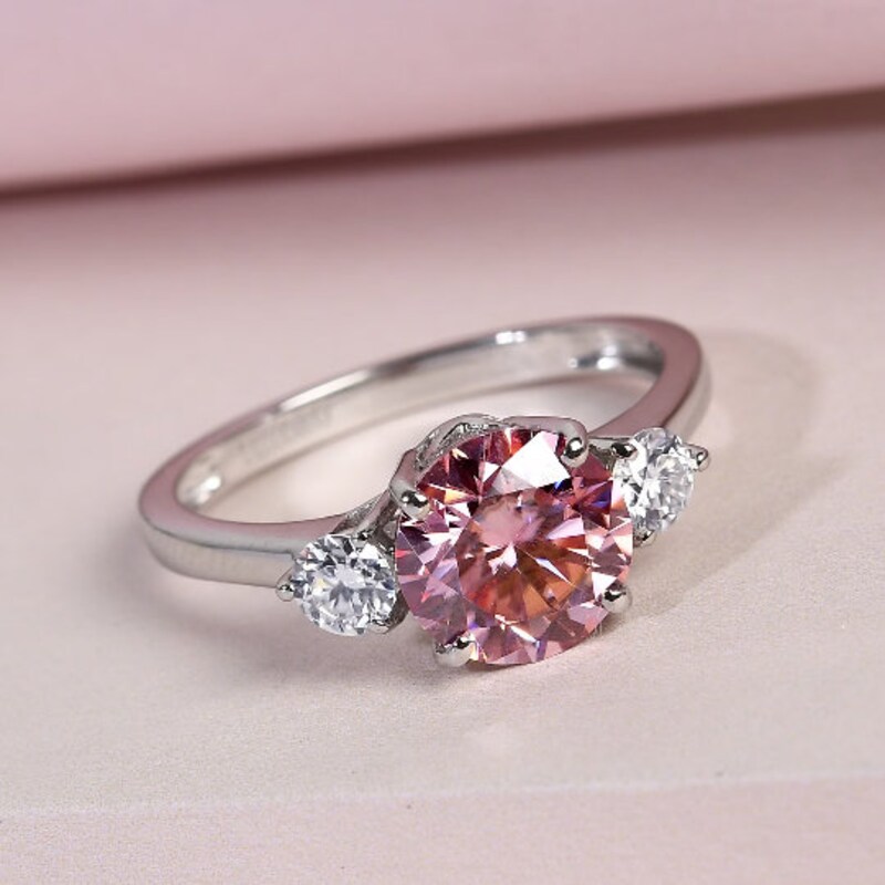 Pink Moissanite - Etsy