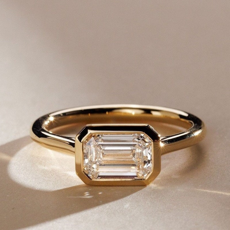 Baguette Ring - Etsy