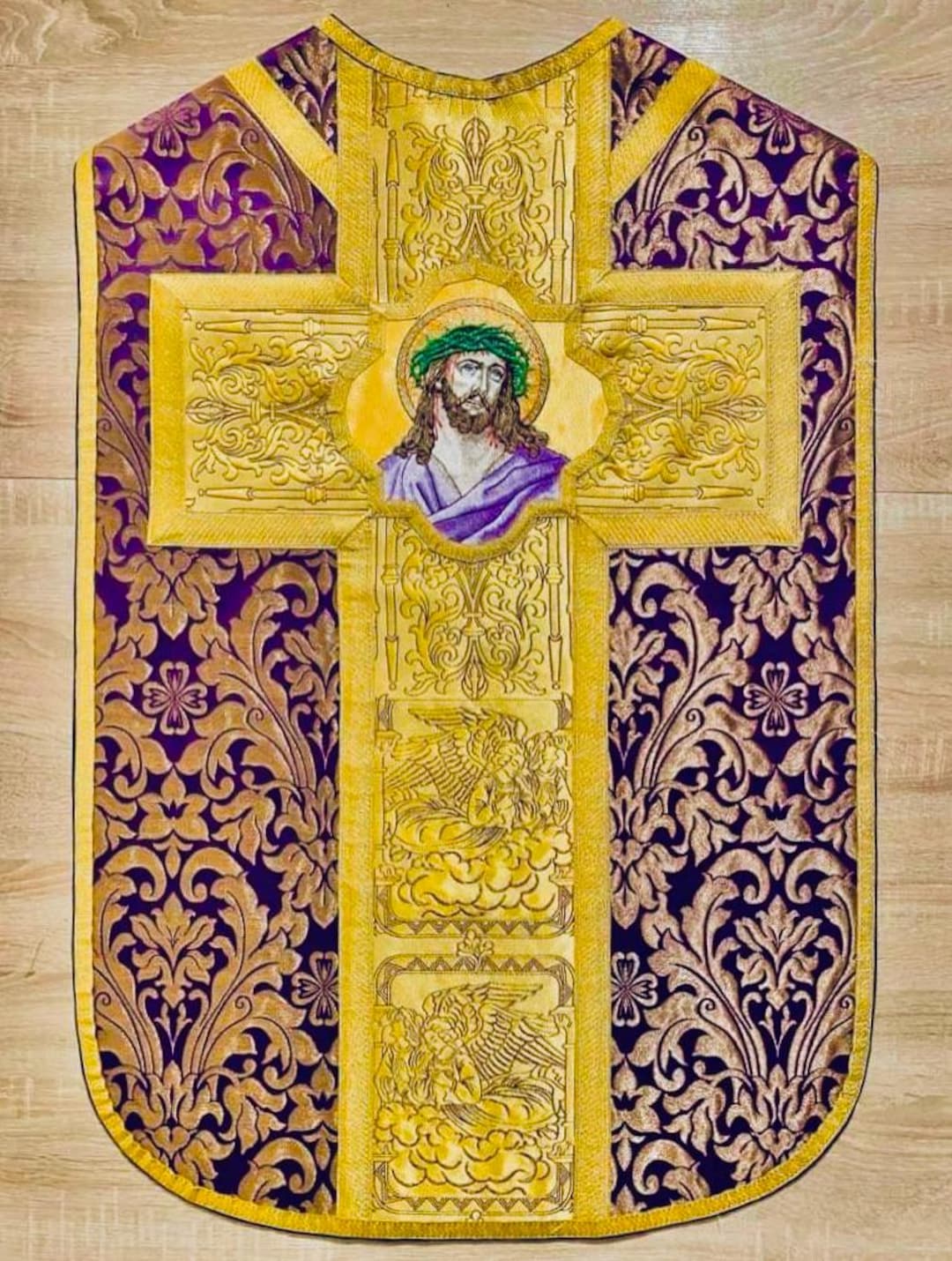 Roman Violet Chasuble Vestment - Etsy