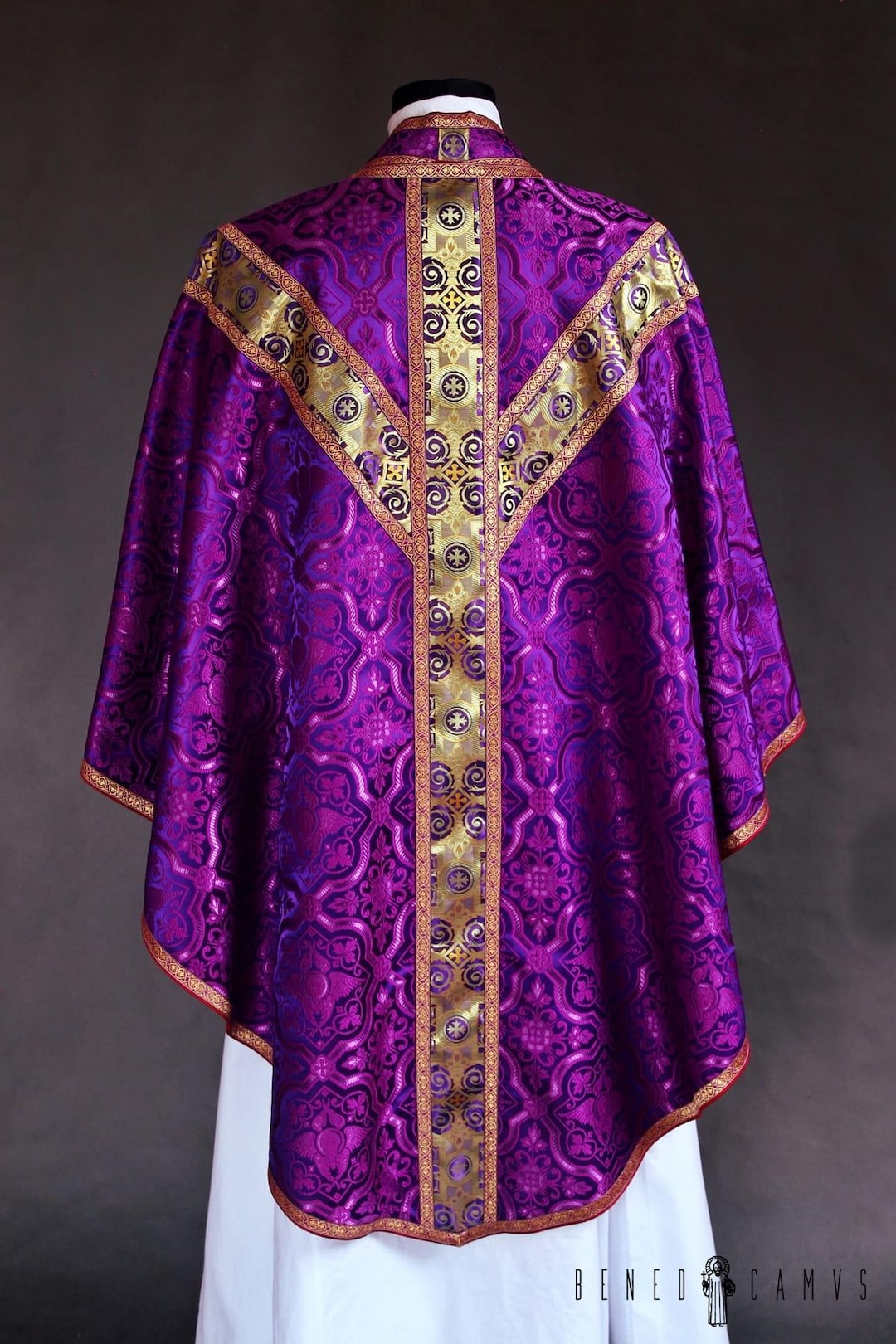 Violet Purple Gothic Chasuble Vestment - Etsy