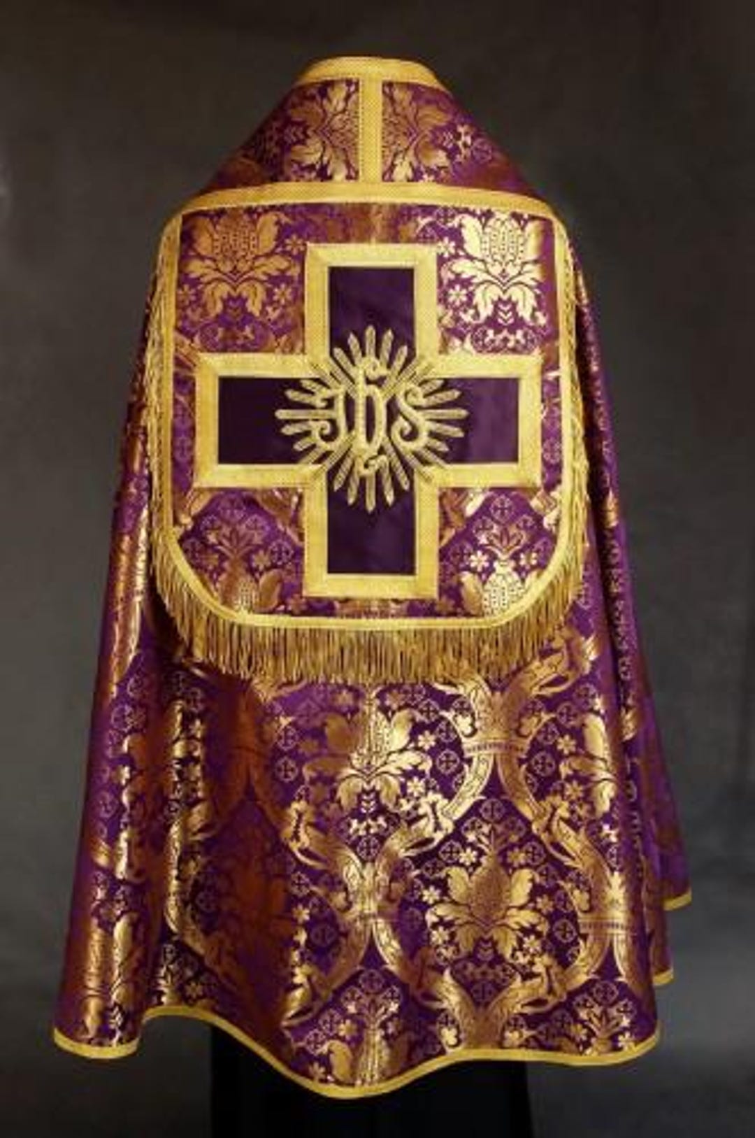 Cope Violet Roman Church Vestment - Etsy