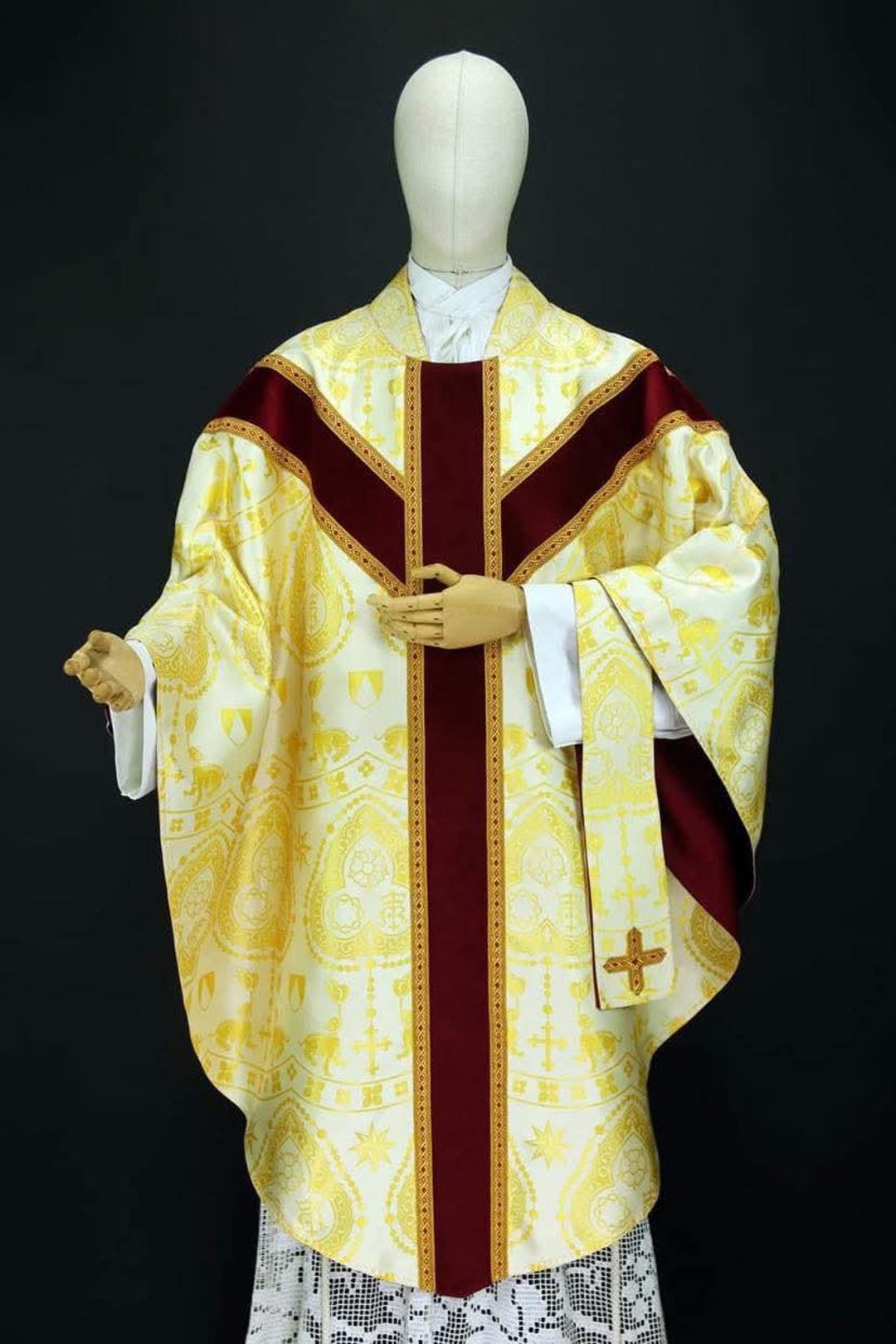 White Gothic Chasuble Vestment Dominican Order - Etsy
