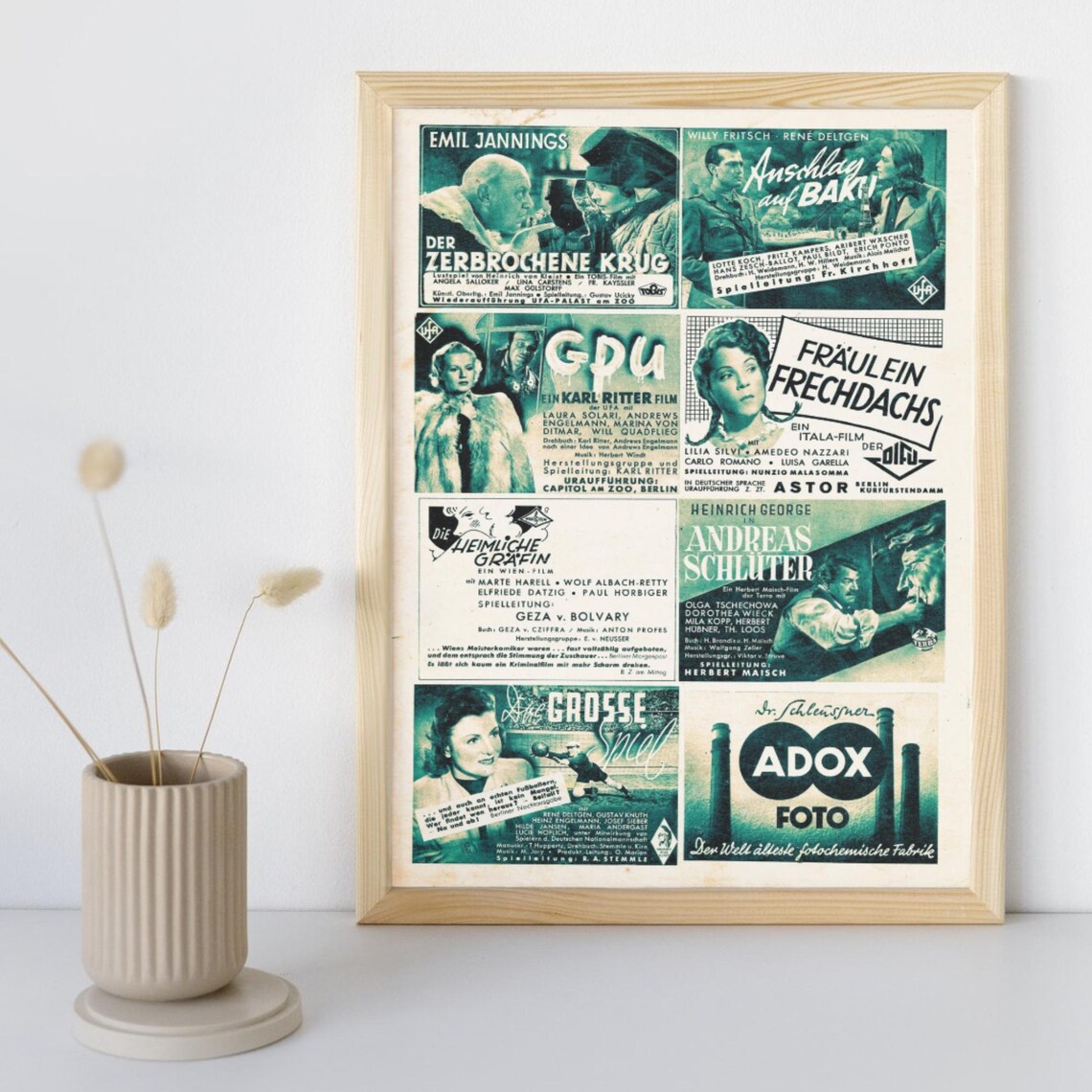 Vintage Magazine Advertisements Pages, Vintage Wall Art, Early 20th ...