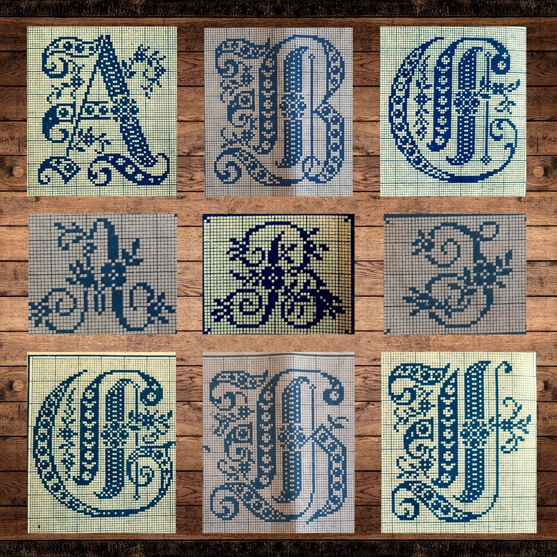 Royal Cross Stitch Monograms From the 19th Century From Latvia Riga ...