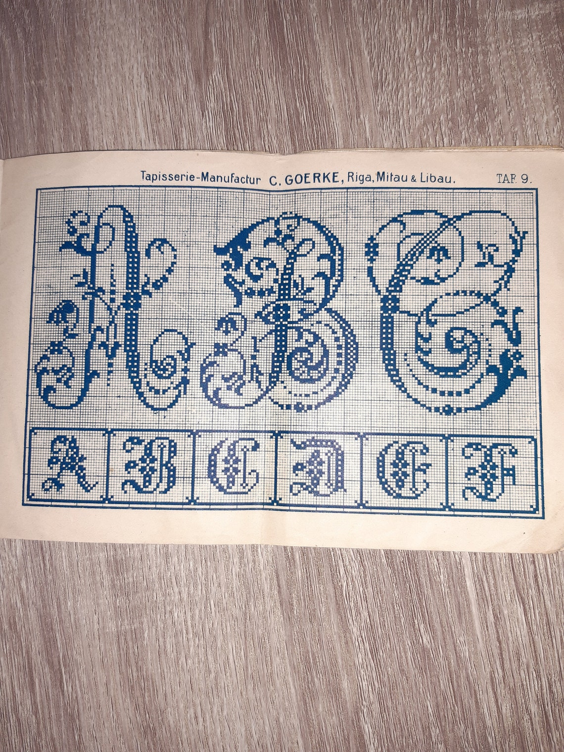 Old Vintage Floral Cross Stitch Monograms From the 19th Century From ...