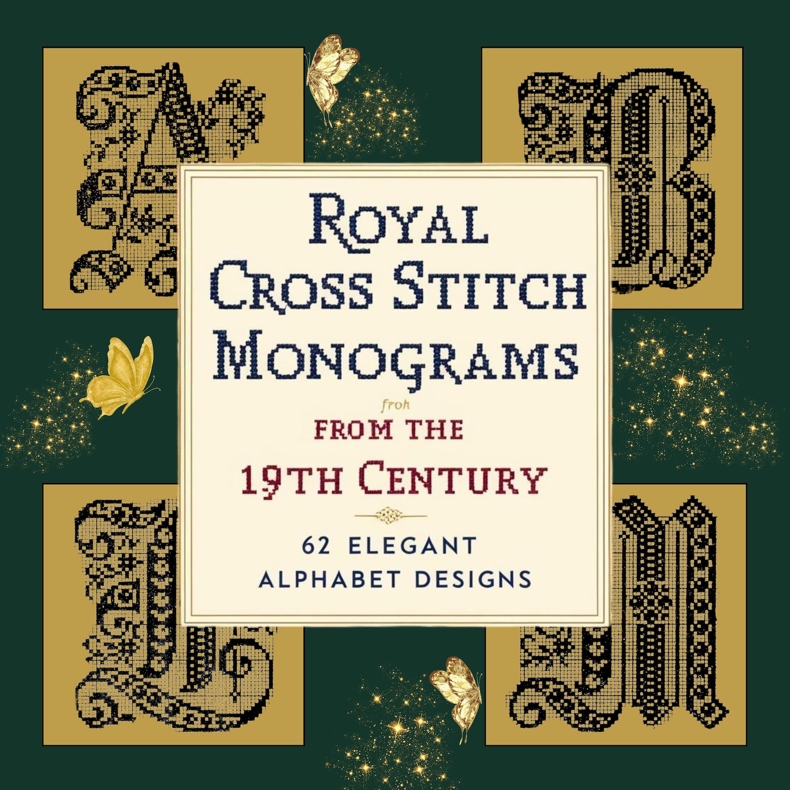 Royal Cross Stitch Monograms From the 19th Century From Latvia Riga ...