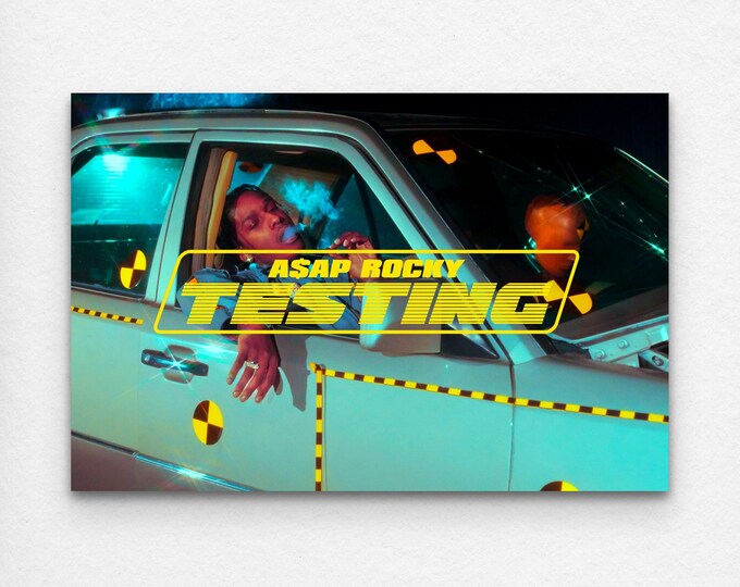 ASAP Rocky - Testing - Poster and Wrapped Canvas - Etsy