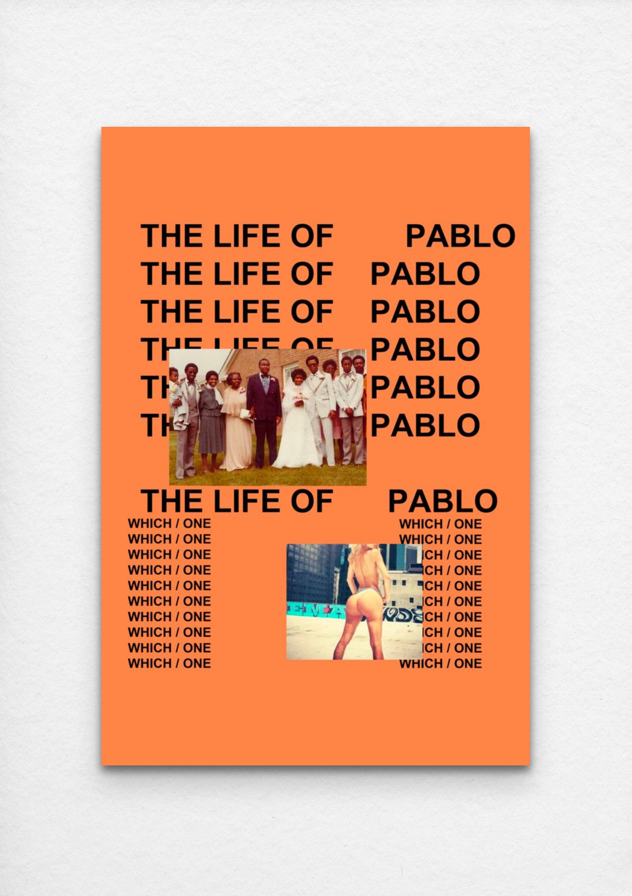 Kanye West the Life of Pablo Poster and Wrapped Canvas - Etsy
