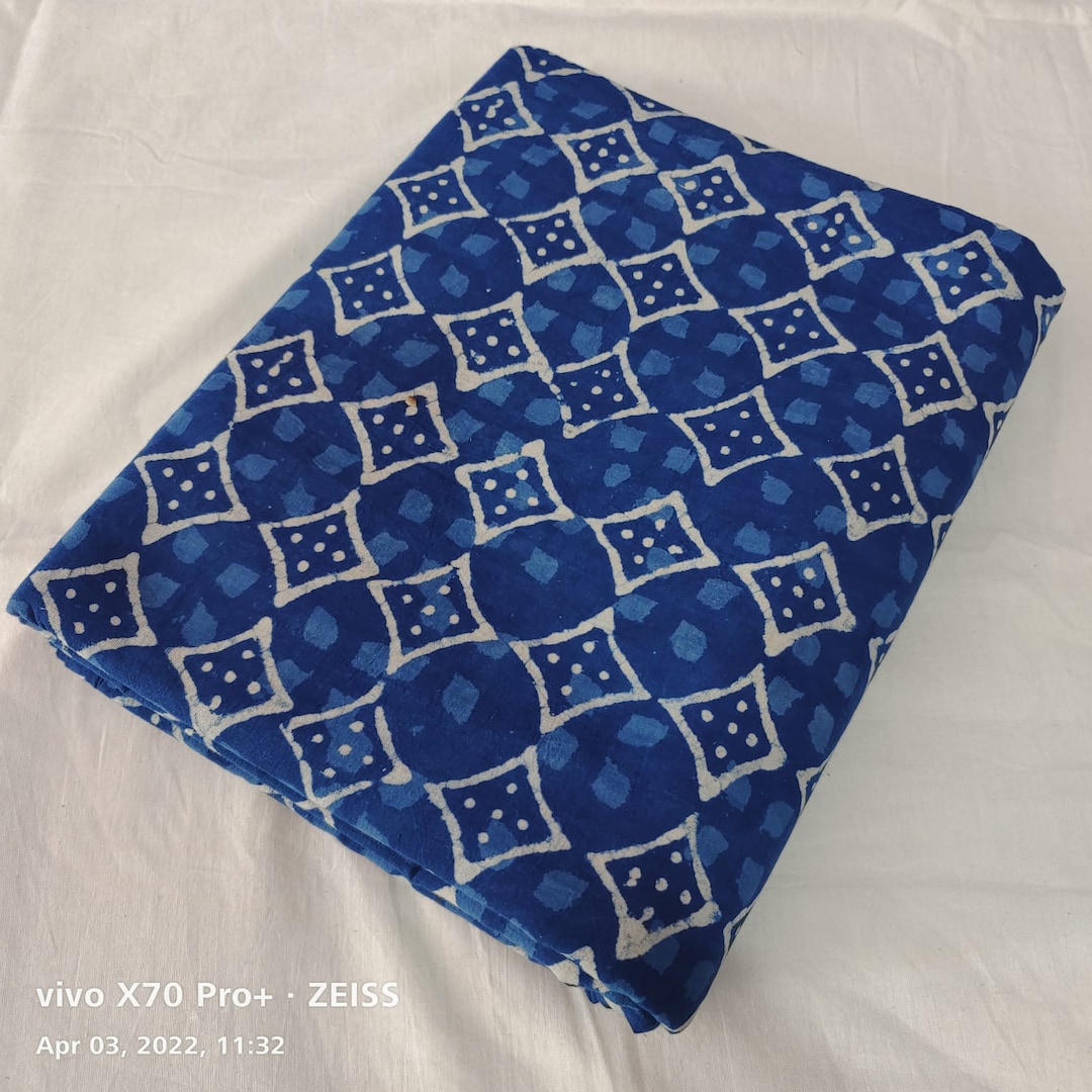 Hand Block Print Cotten Fabric - Etsy