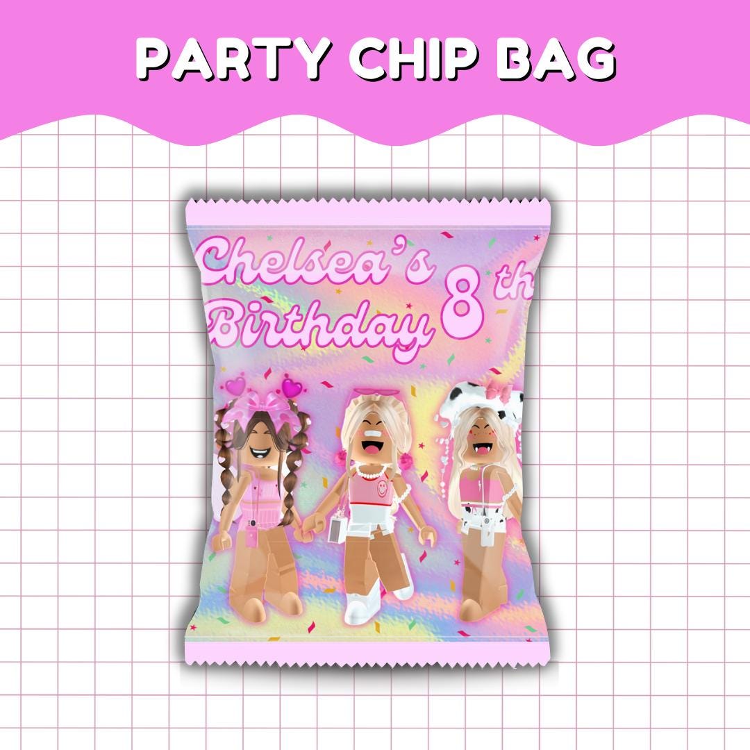 Roblox Chip Bag Template, Roblox Party Decor, Roblox Chip Bag, Roblox ...