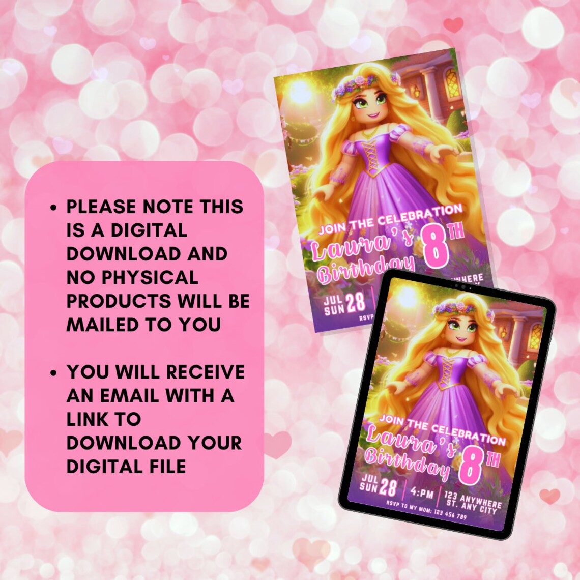 Roblox Invitation, Roblox Girl, Roblox Invite, Roblox Birthday, Girl ...