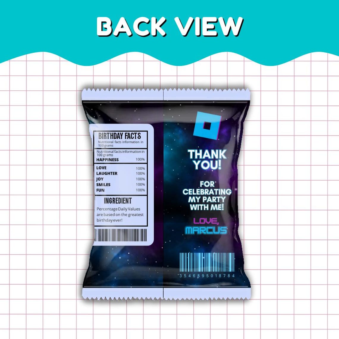 Roblox Boys Chip Bag Template, Roblox Party Chip Bags, Party Chip Bags ...