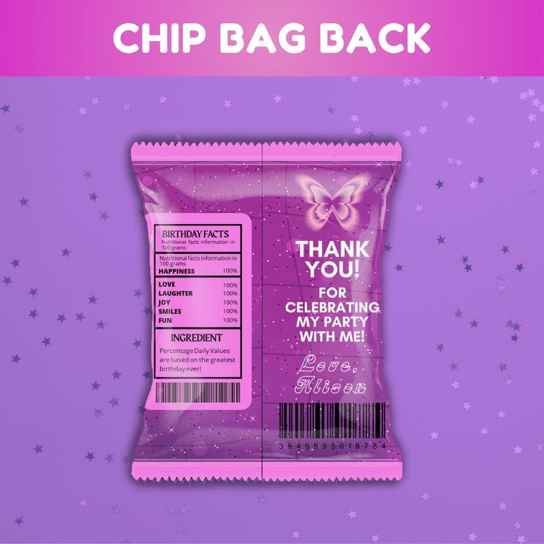 Roblox Party Favor Chip Bag Template, Roblox Party Chip Bags, Party ...