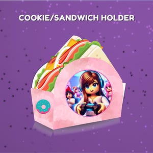 Roblox Gamer Girl Party Favor Bundle for Canva Editable for Roblox ...