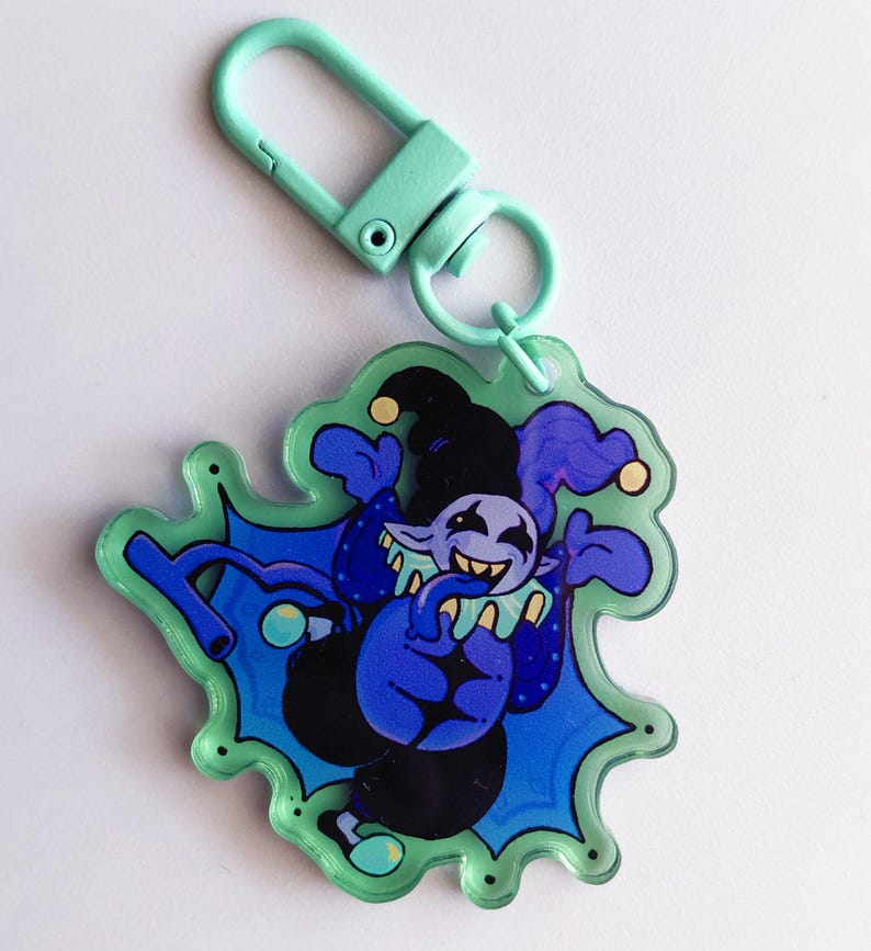 Deltarune Acrylic Keychains: Colored Edge (27mm X 53mm) - Etsy