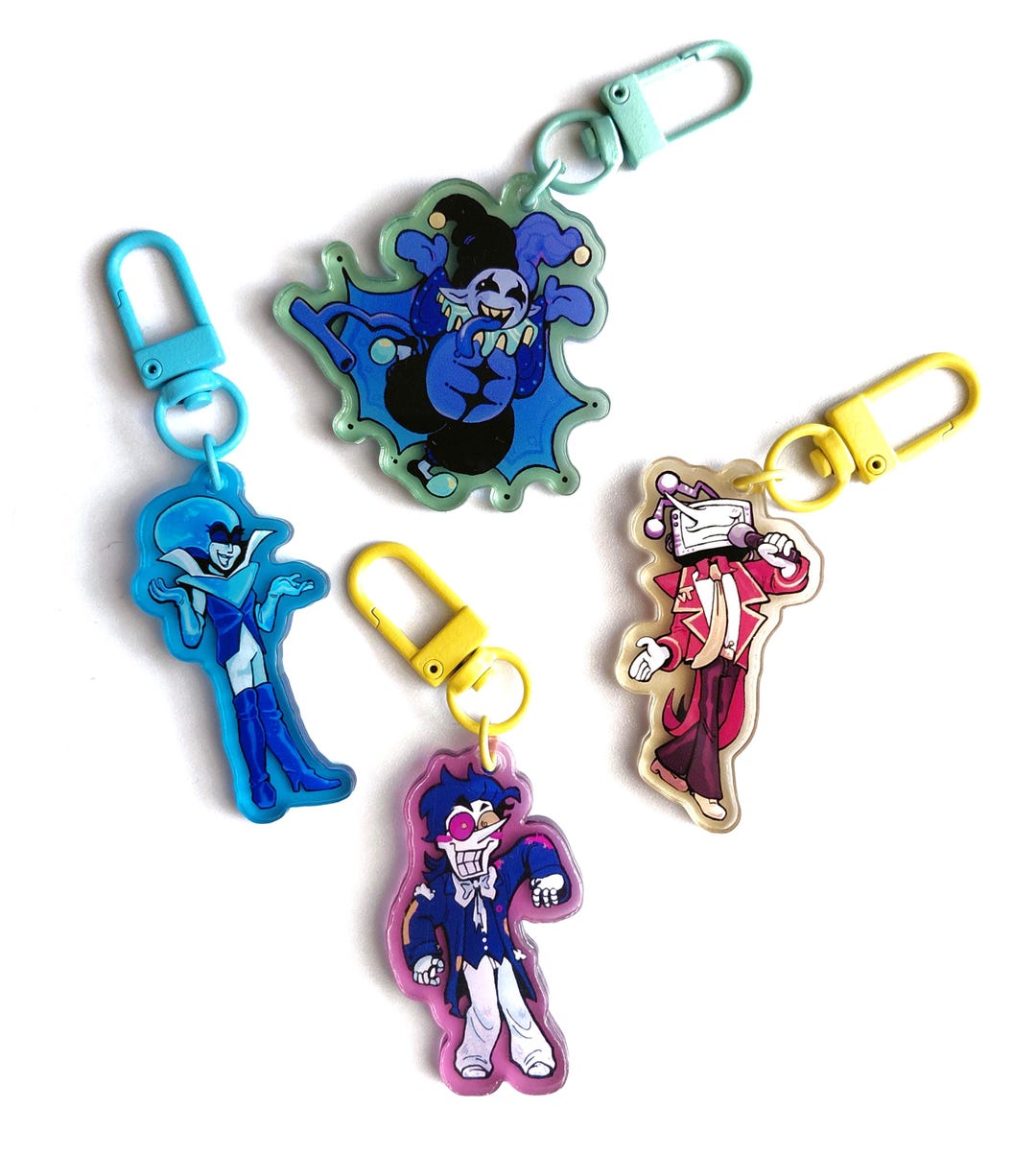 Deltarune Acrylic Keychains: Colored Edge (27mm X 53mm) - Etsy