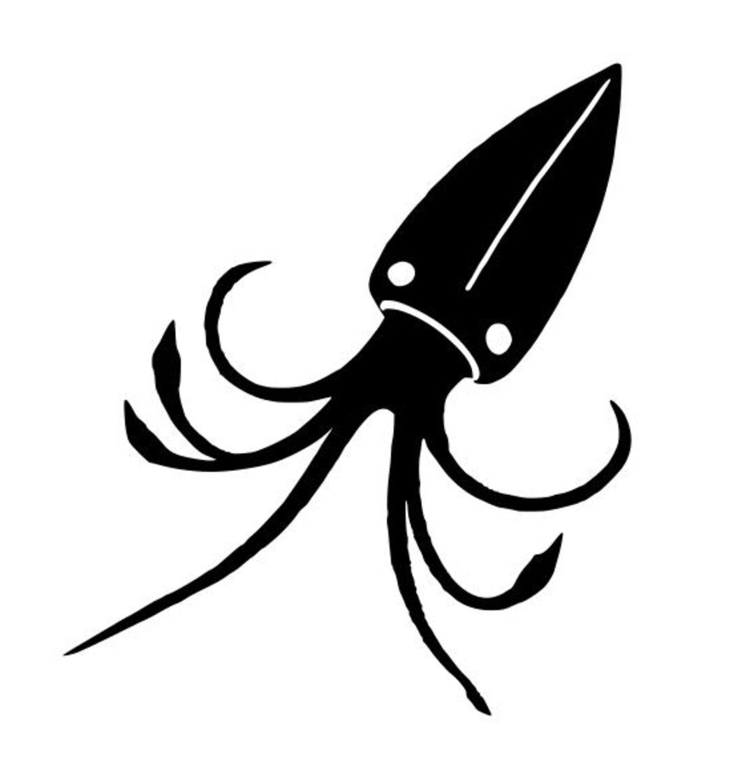 Arrow Squid Clipart Small SVG - Etsy